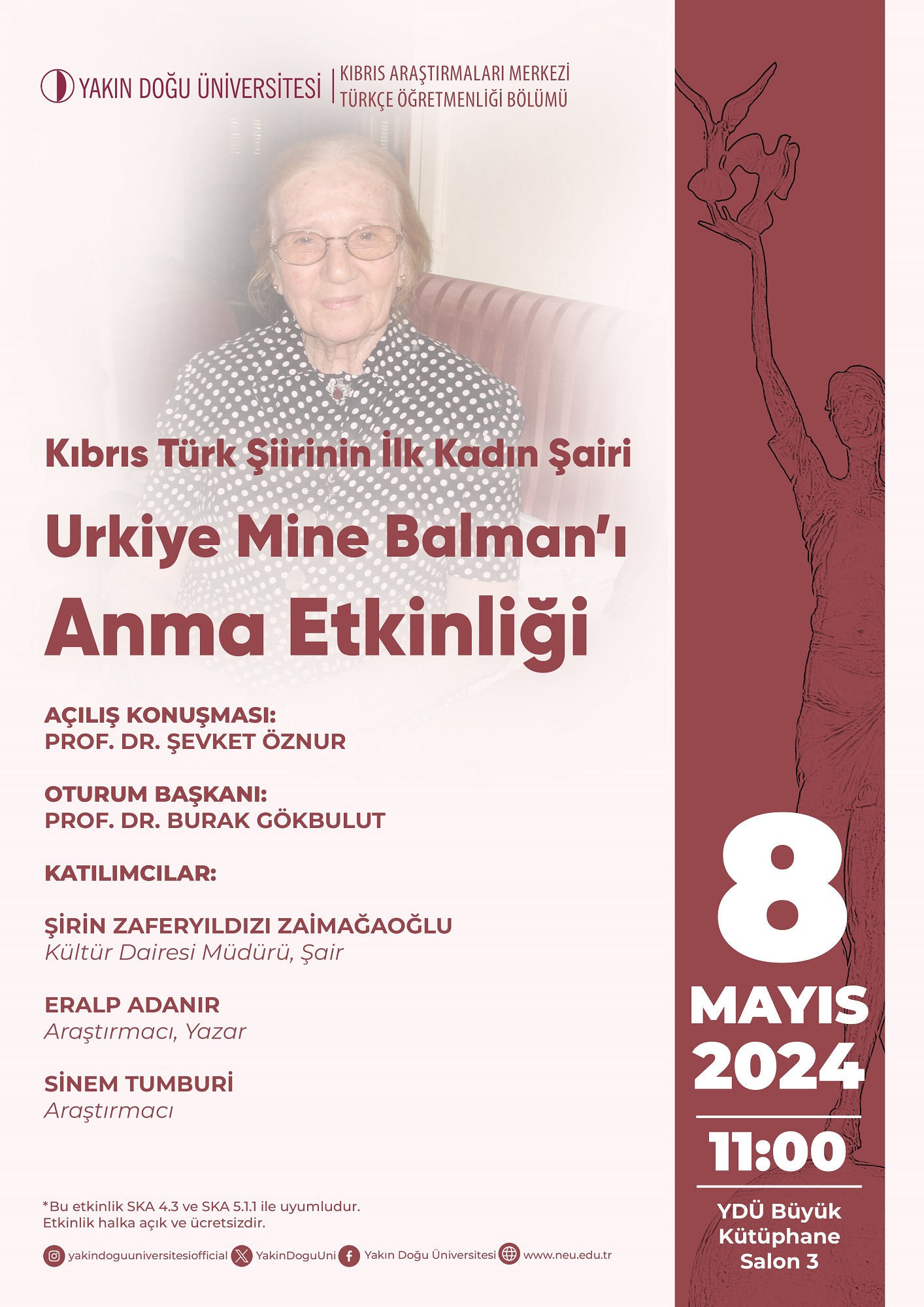 Kıbrıs Türk Şiirinin İlk Kadın Şairi Urkiye Mine Balman’ı Anma ...